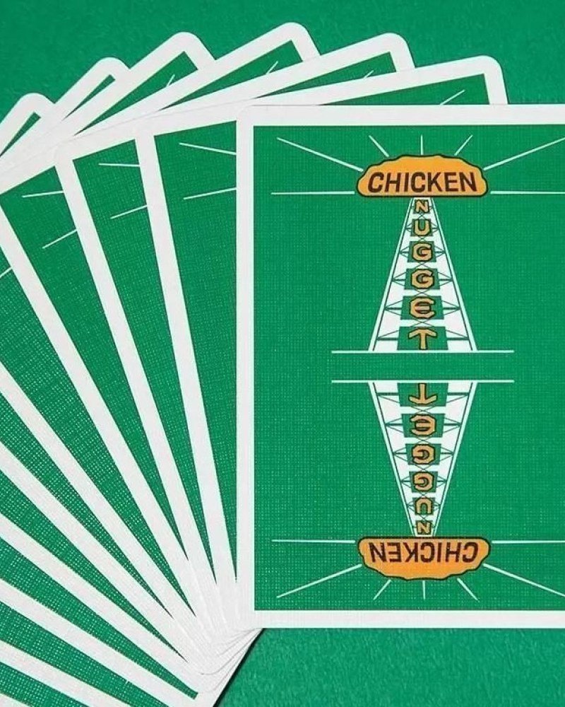 Vintage Chicken Nugget - Green Foil | Playing cards | Shop Online | The ...
